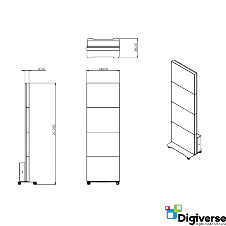 **NEW** GOB DV-LED Freestanding Totems (800 cd/m²) - Digiverse