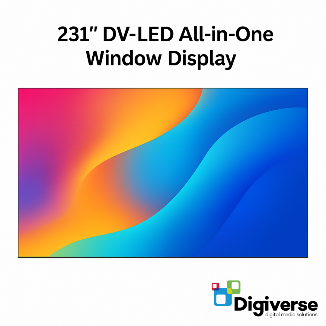 231″ DV-LED All-in-One Window Display – Digiverse