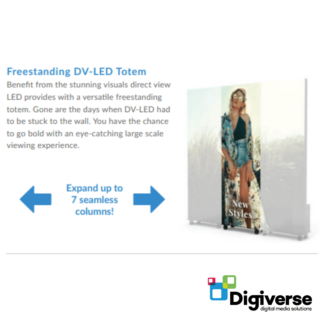 DV-LED Freestanding Totems (800 cd/m²) - Digiverse