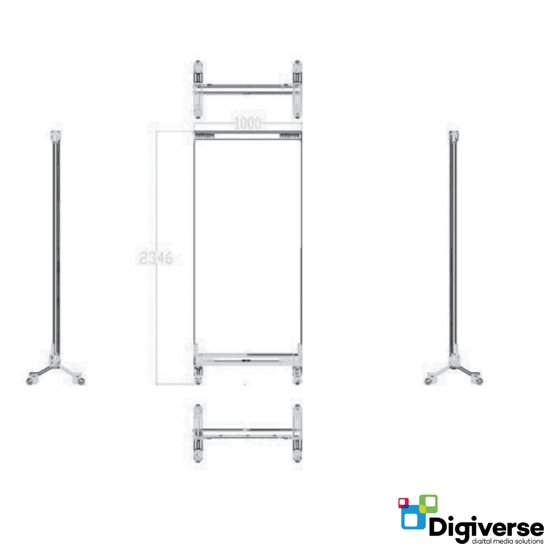 **PREORDER** Indoor Transparent DV-LED Freestanding Totems - 3x1 Column ...